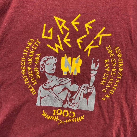 Screen Stars | Shirts | Vintage Greek Week Shirt Mens Extra Large Red ...